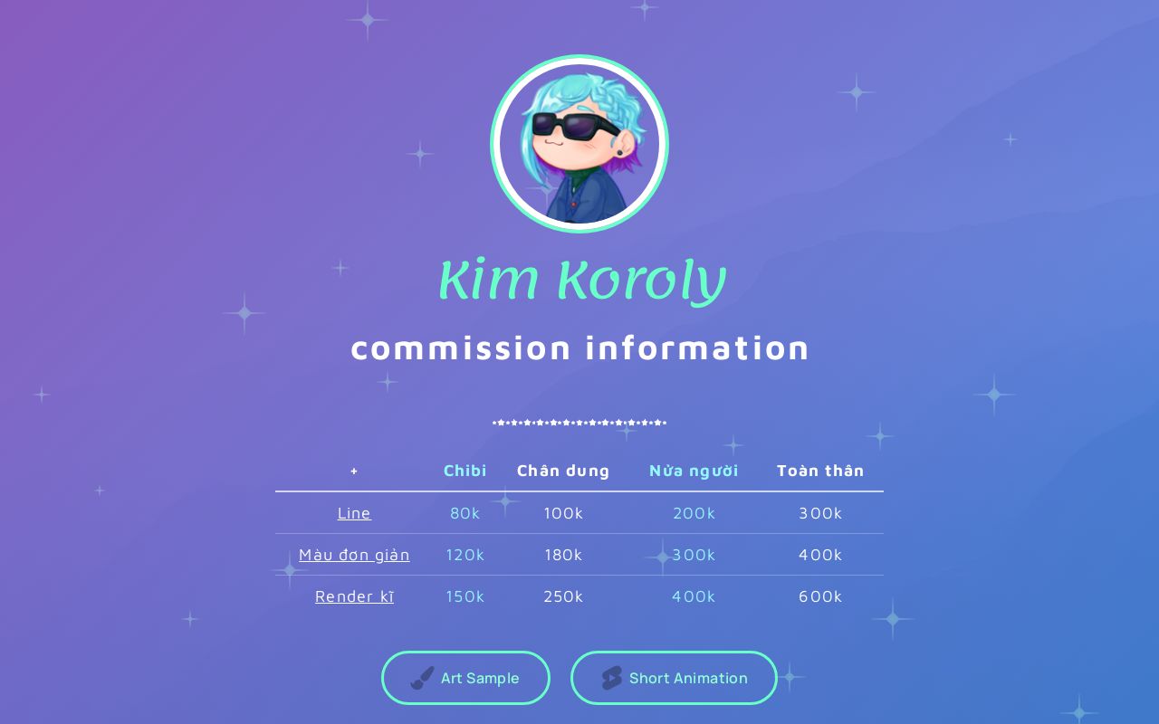 Kim Koroly art commissions